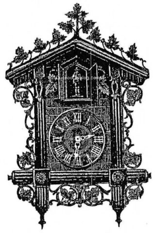 Gordian Hettich (GHS) 1910 Railroad House Tumpeter Clock No. 1 – Cuckoo ...