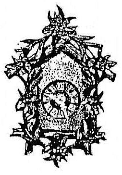 Gordian Hettich (GHS) 1910 Carved Miniature Clock No. 1562 – Cuckoo Catalog